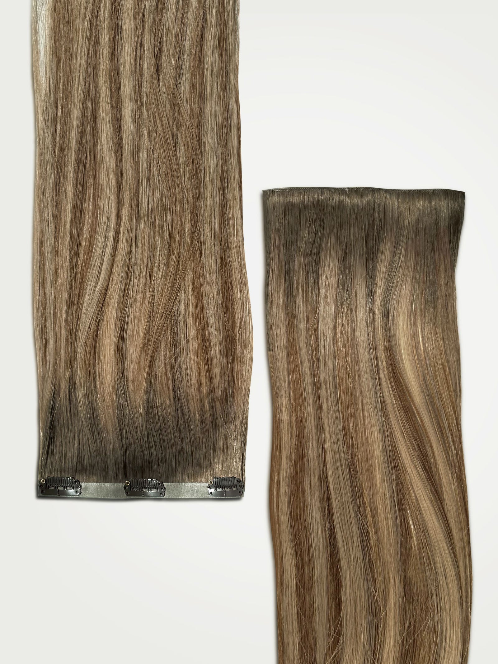 Mocha Melt Balayage Single Clip-In Hair Extensions 18" (22g/30g)