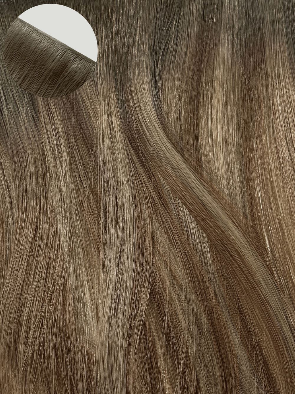 Mocha Melt Balayage Invisible Clip-Ins 18"/45.72cm (100g)