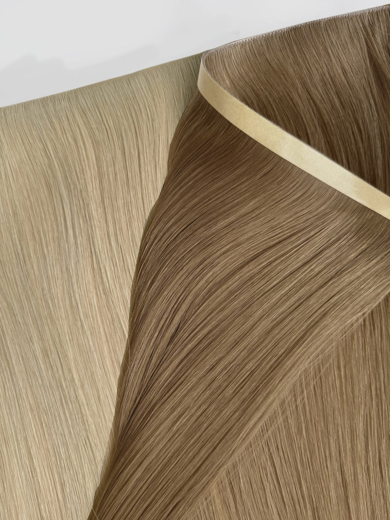 Invisible Tape In Weft Combo: Neutral Brown&Beige Blonde