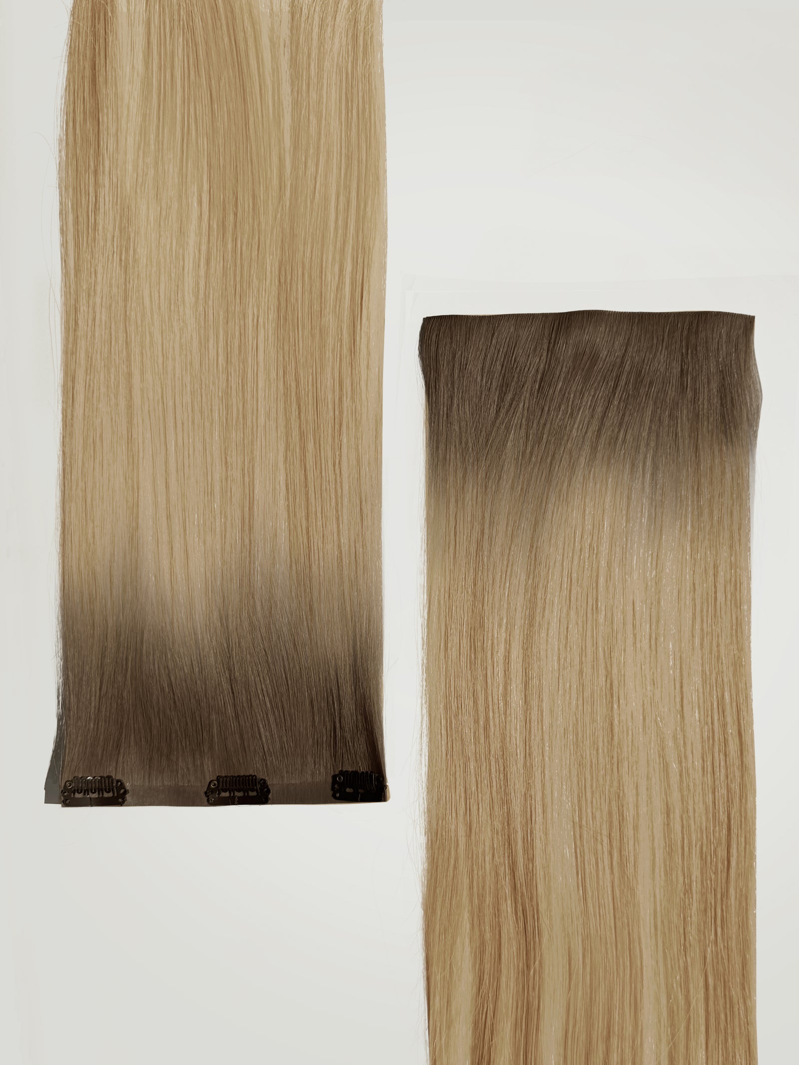 Buy 18" Rooted Buttercream Blonde Invisible Clip-Ins 100g | Endaring
