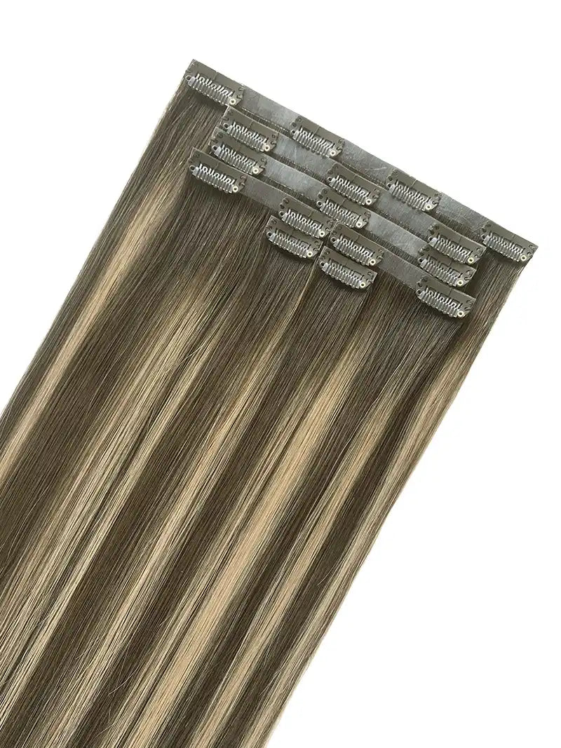 Get 18" Tortoiseshell Balayage Invisible Clip-Ins | Endaring