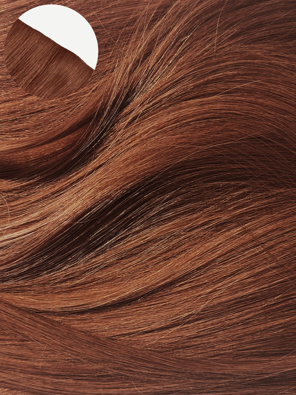 View Cinnamon Red Invisible Clip-Ins 22inch