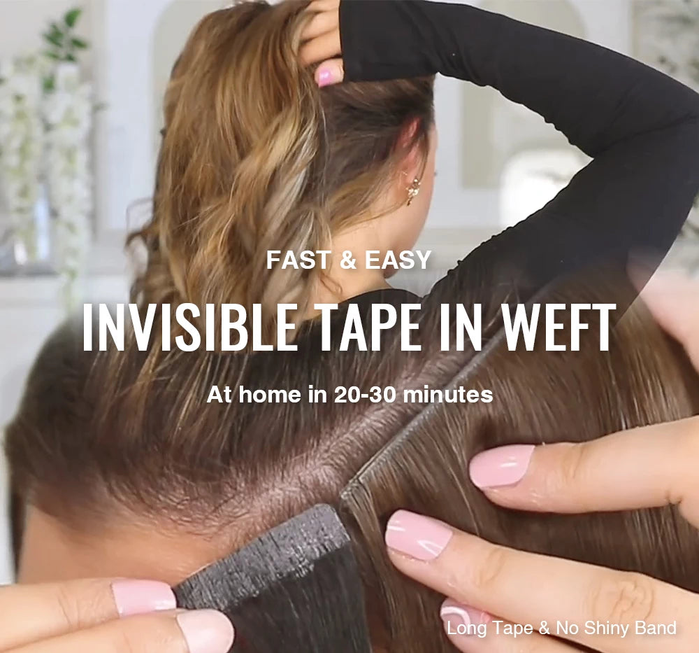 All Invisible Tape In Weft