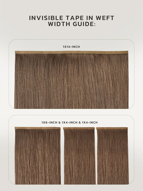 Tortoiseshell Balayage Invisible Tape In Weft-100% Virgin Hair