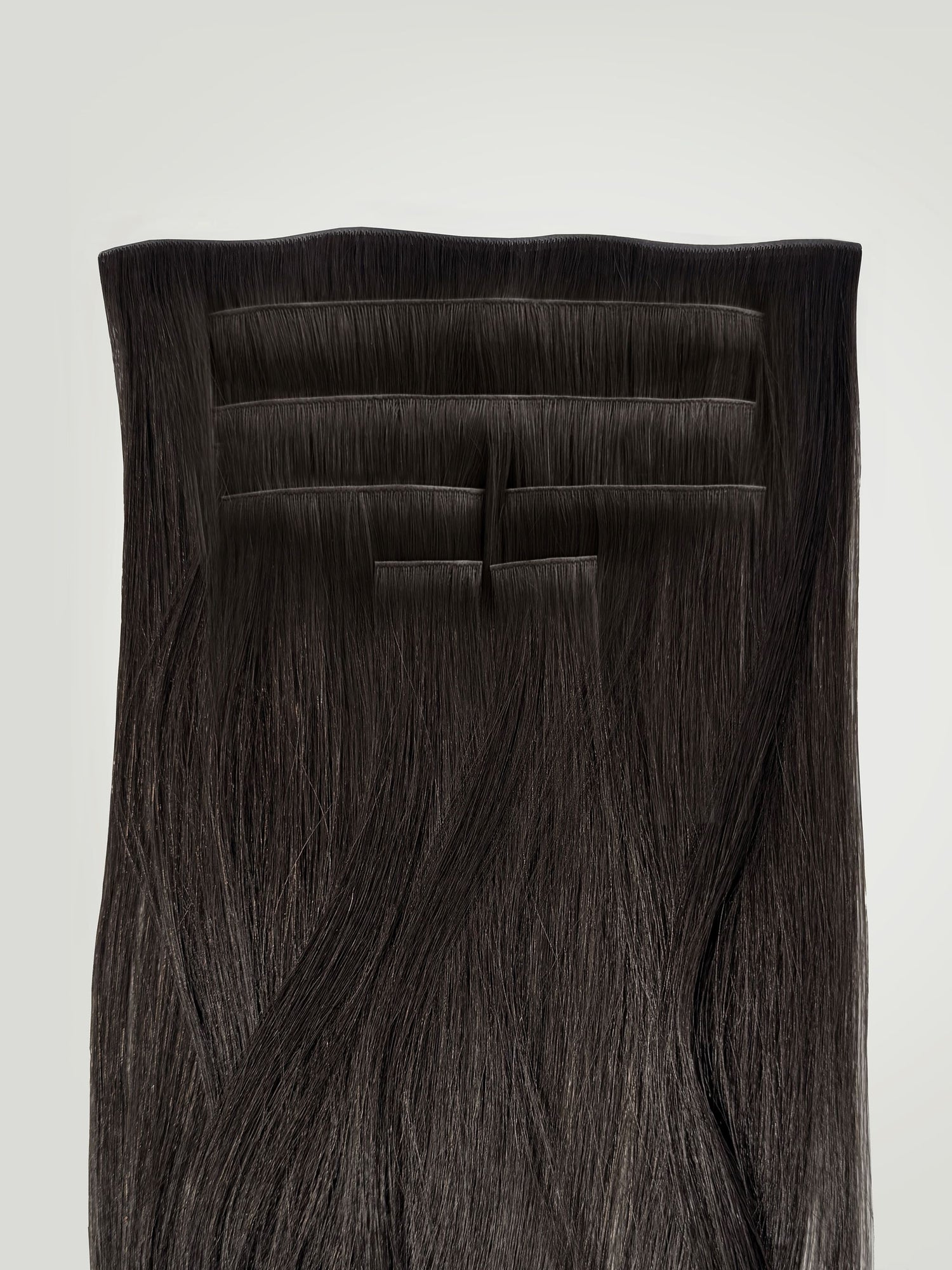 Shop 18" Off Black Invisible Clip-Ins 100g